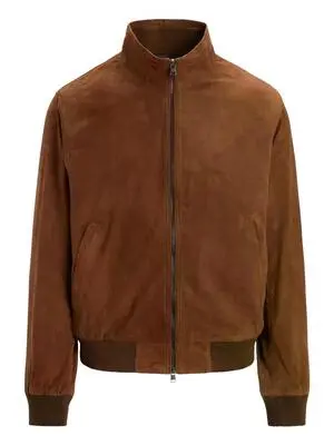 Polo Ralph Lauren Suede Bomber Jacket - Brown