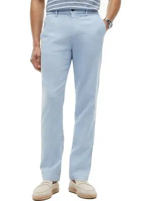 Tommy Hilfiger Linen-blend Straight Chino Blue - Blue Cloud