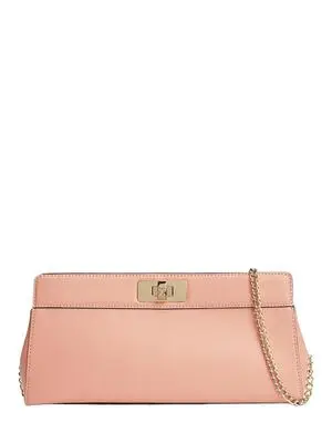 Tommy Hilfiger Monogram T-lock Clutch - Porcelain Pink