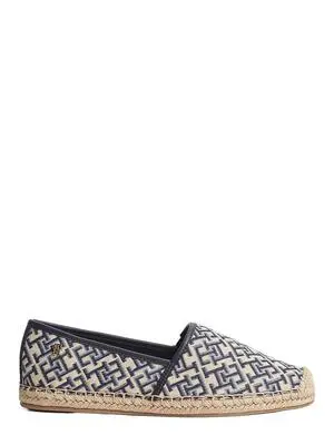 Tommy Hilfiger Monogram Jacquard Espadrilles - Space Blue