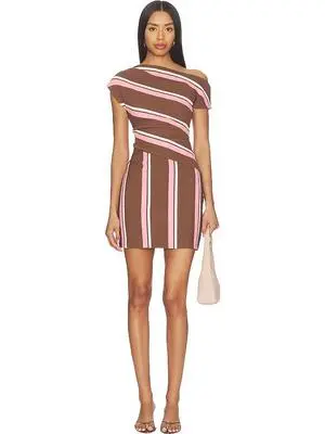 CURAAE BY ELLIATT Cady Mini Dress - Coco Multi