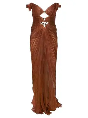 MARIA LUCIA HOHAN Catarina Maxi Dress - Brown