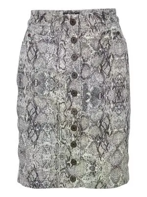 Just Cavalli Animal Print Midi Skirt - Neutrals