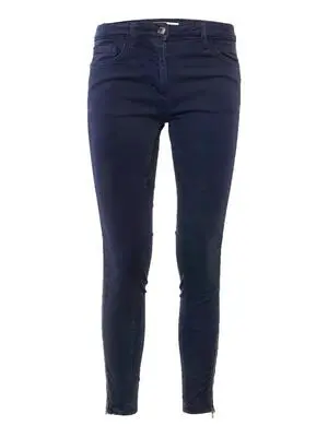 Sandro Zip-detail Skinny-fit Jeans - Blue