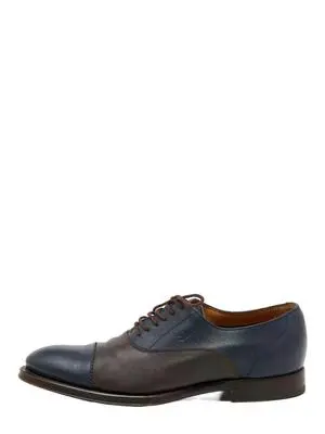 Gucci Panelled Lace-up Oxford Shoes - Blue