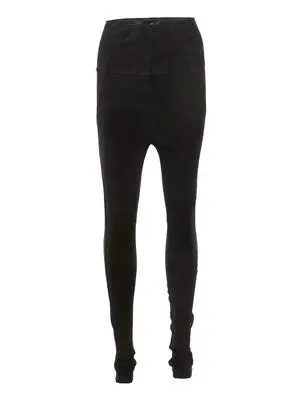 Isabel Marant Étoile Paneled Suede Trousers - Black