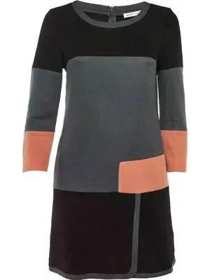 See By Chloé Colour-block Sheath Dress - Grey
