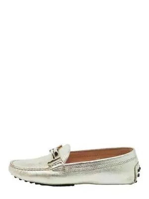 TOD'S Tod's Vintage Double T Loafers Silver
