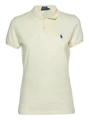 Polo Ralph Lauren Embroidered Logo Pique Polo T-shirt - Neutrals