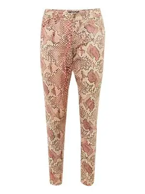 Just Cavalli Pink Animal Print Skinny Fit Jeans - Neutrals