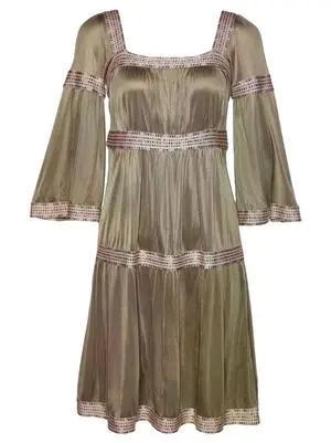 Missoni Tiered Midi Dress - Brown