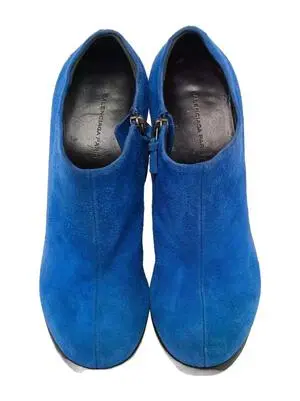 Balenciaga Suede Ankle Boots - Blue