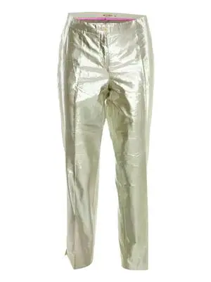Etro Metallic Finish Tailored Trousers - Silver