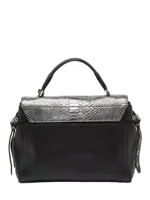 Michael Kors Bristol Snakeskin-effect Tote Bag - Black