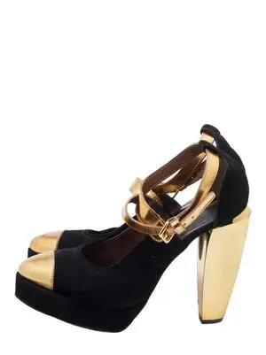 Marni Platform Ankle-strap Pumps - Black