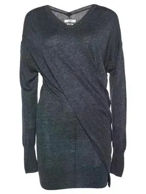 MARANT ETOILE Draped Mini Dress - Grey