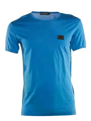 Dolce & Gabbana Round-neck Cotton T-shirt - Blue