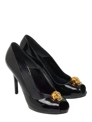 Alexander McQueen Embellished Heeled Pumps - Black