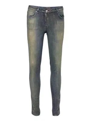 Roberto Cavalli Faded Skinny Jeans - Blue