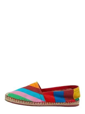 Valentino Garavani Chevron Print Espadrilles - Red
