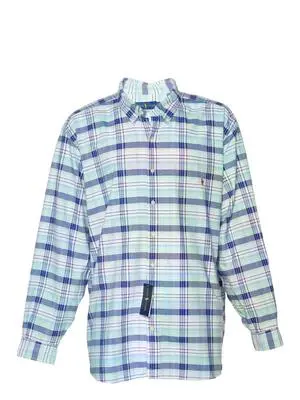 Polo Ralph Lauren Checkered Button-front Shirt - Blue