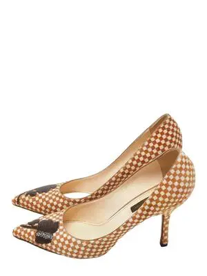 LOUIS VUITTON Damier Calf Hair Pumps - Neutrals