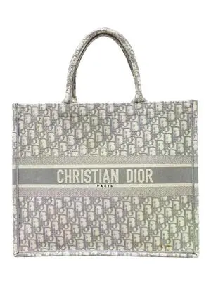 Dior Oblique Book Tote Bag - Neutrals