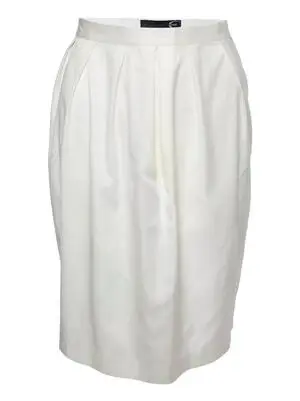 Just Cavalli Pleated Twill Skirt - Neutrals