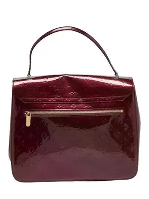 LOUIS VUITTON Monogram Vernis Leather Tote Bag - Red
