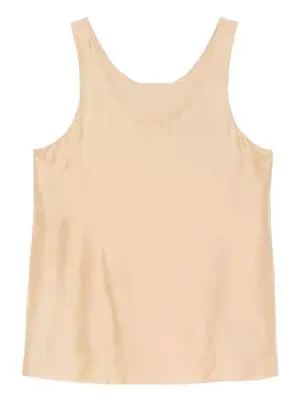 Alberta Ferretti Scoop Neck Tank Top - Neutrals