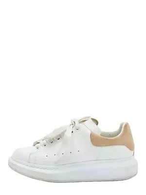 Alexander McQueen Oversized Leather Sneakers - White
