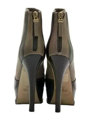 Fendi Platform Ankle Boots - Brown