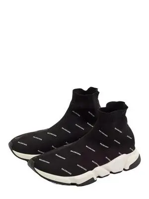 Balenciaga Speed Logo-print Sneakers - Black