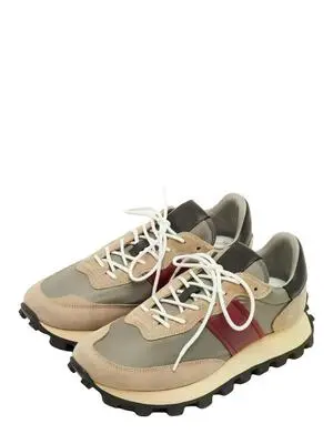 TOD'S Suede And Leather Low-top Sneakers - Grey