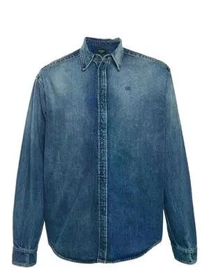 Balenciaga Unifit Oversized Shirt - Blue
