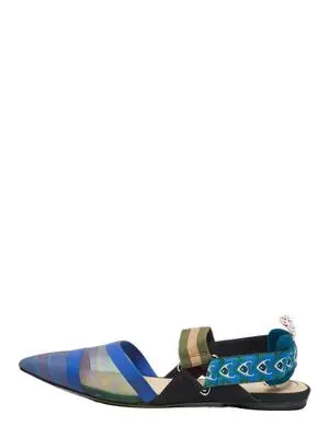 Fendi Colibri Mesh Flat Pumps - Blue
