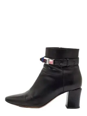 Fendi Studded Ankle Boots - Black