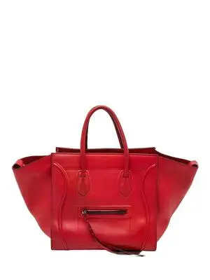 Celine Luggage Phantom Tote Bag - Red