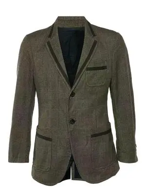 Alexander McQueen Houndstooth-pattern Blazer - Brown