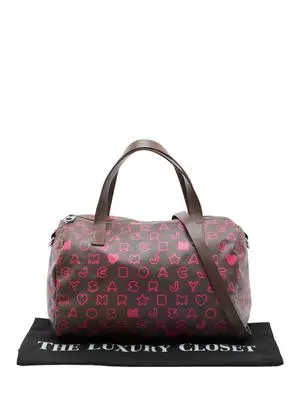 Marc Jacobs All-over Print Leather Tote Bag - Brown
