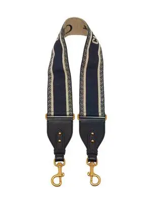 Dior Embroidered Shoulder Strap - Blue