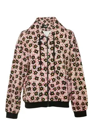 Moschino Floral Print Zip-up Jacket - Pink