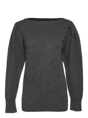 MARANT ETOILE Puff Sleeve Sweater - Black