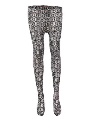 Missoni Patterned Lurex-knit Stockings - Black