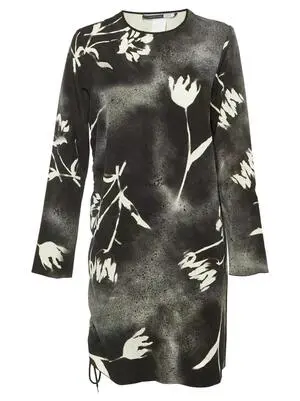 Sportmax Printed Mini Dress - Black