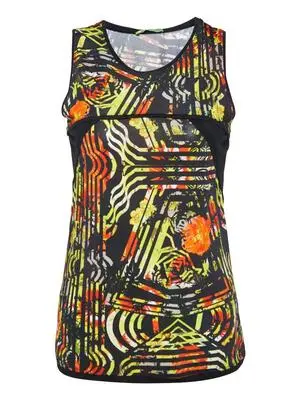 Versace Printed Jersey Tank Top - Black