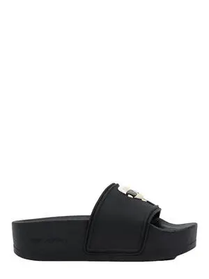 Karl Lagerfeld Platform Slides - Black