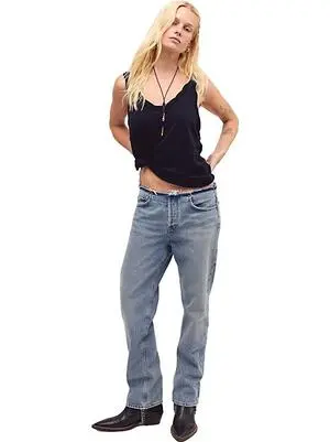 AGOLDE Fray Slim Crop Jeans - Rythmic