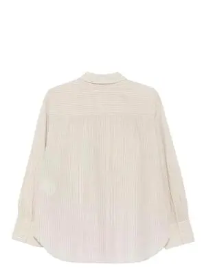 Marc O'polo Beige Pinstripe Shirt - Neutrals