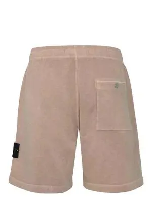Stone Island Logo Patch Drawstring Shorts - Neutrals
